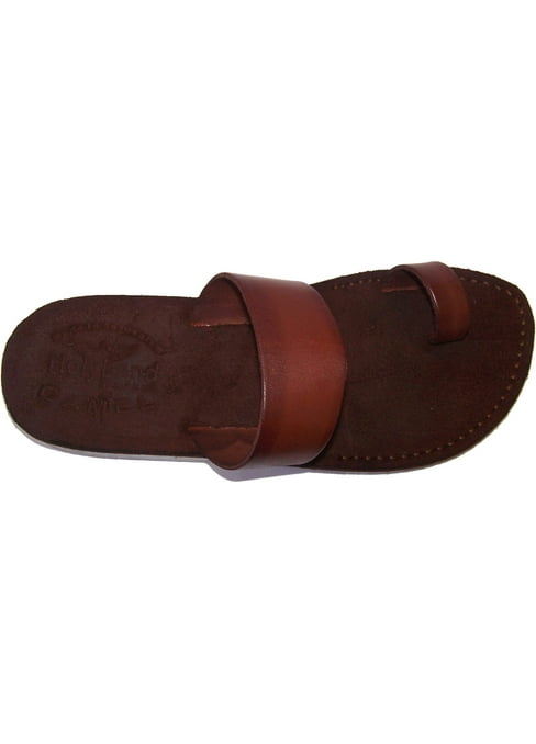 Holy Land Market Men/Women Biblical Jesus Leather Sandals/Slides From ...
