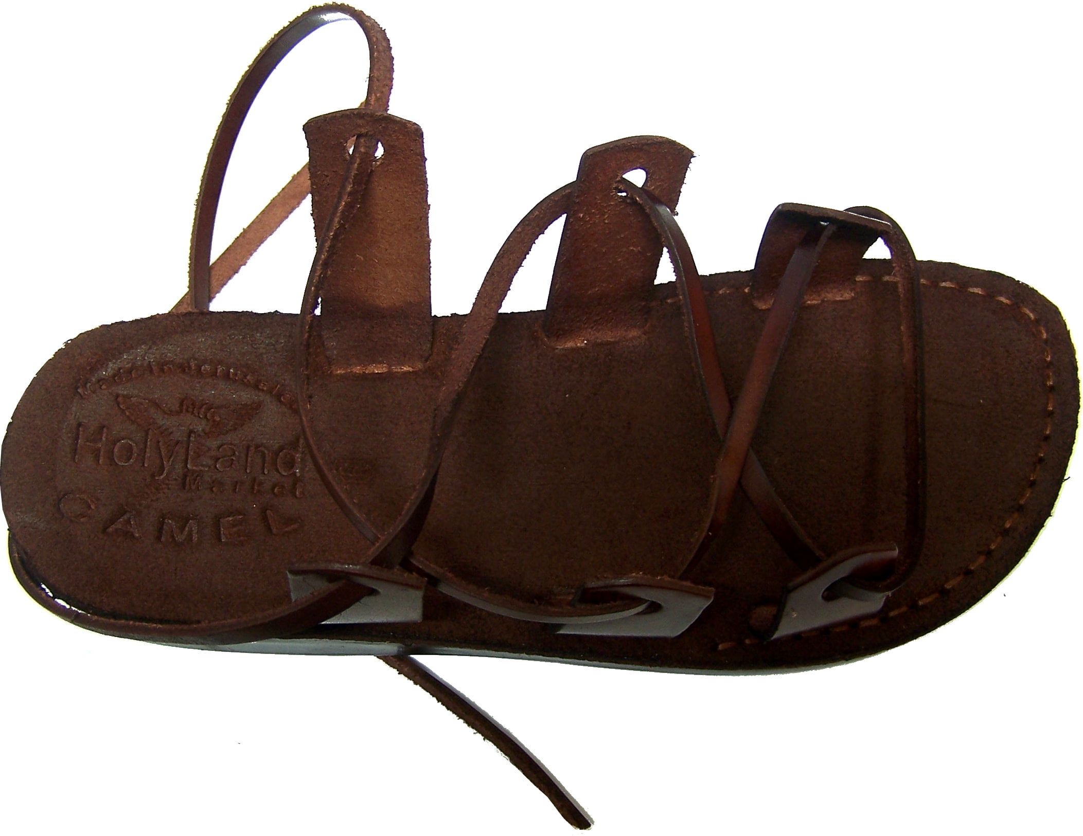 Holy Land Market Genuine Leather Suede Bottom Biblical Sandals (Jesus ...