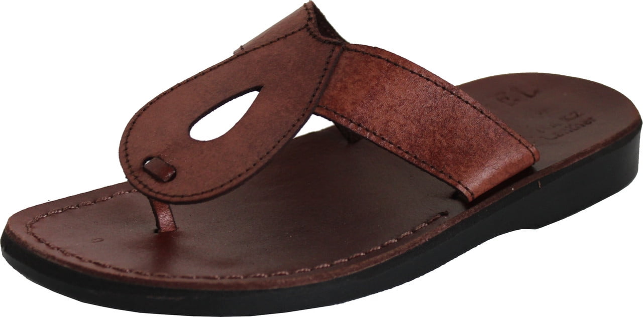 Holy Land Market Men/Women Biblical Jesus Leather Sandals/Slides From ...