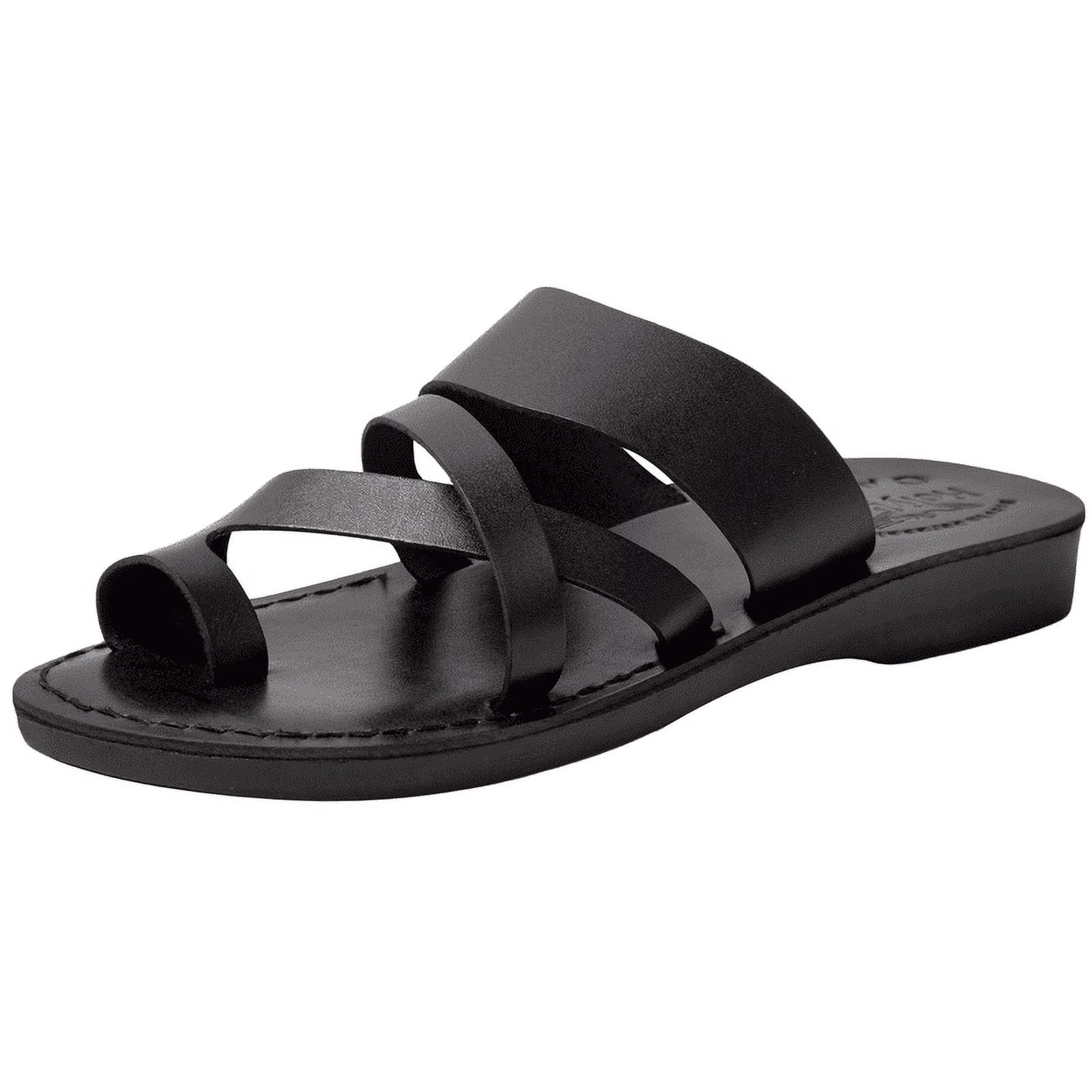 Holy Land Market Men/Women Biblical Jesus Leather Sandals/Slides From ...