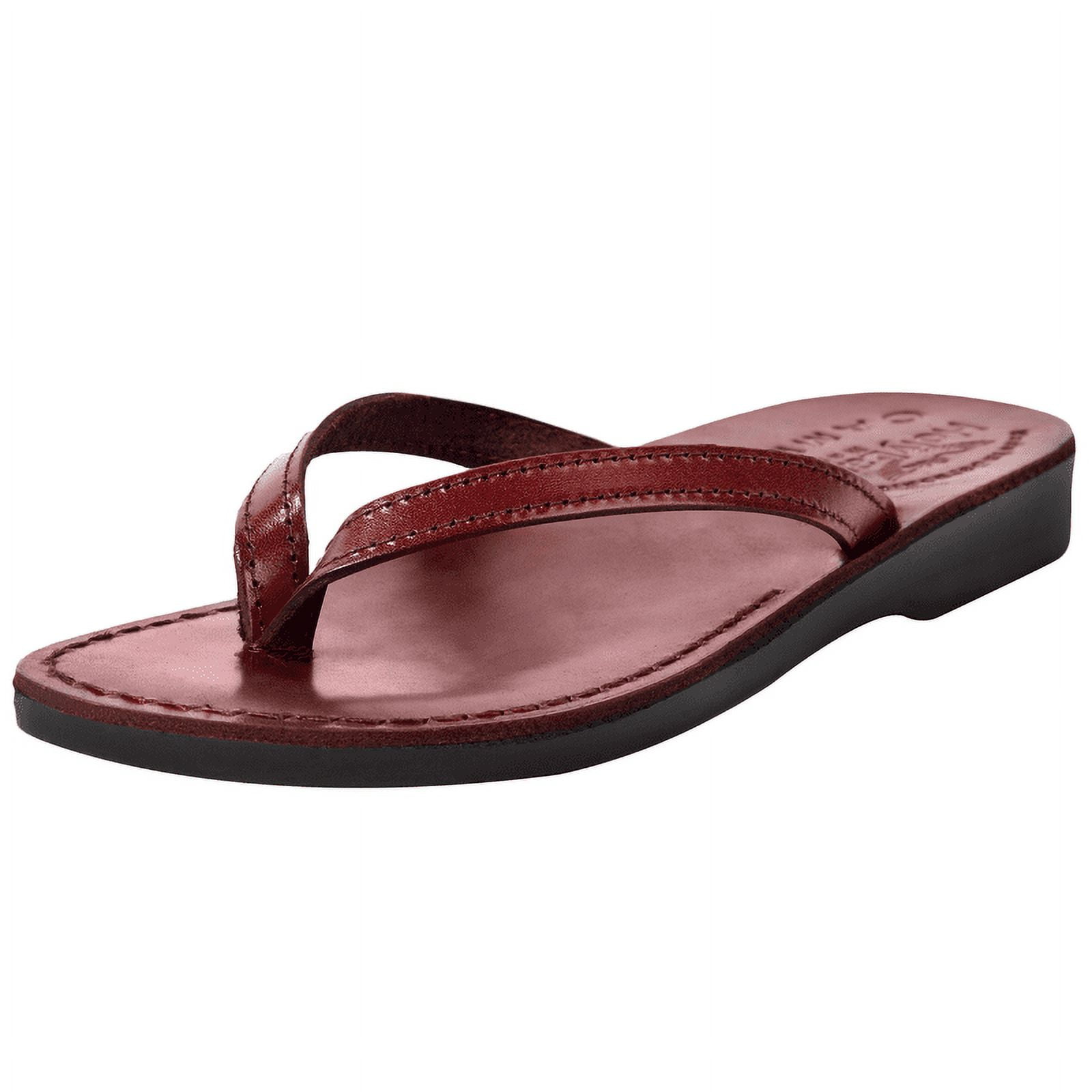 Holy Land Market Men/Women Biblical Jesus Leather Sandals/Slides From ...