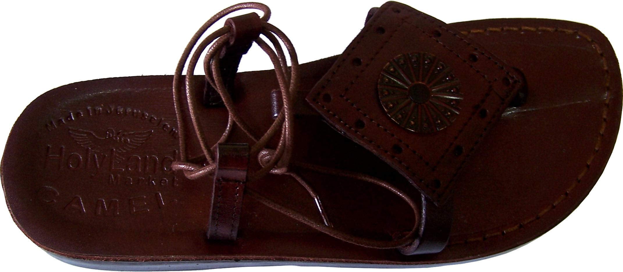 Holy Land Market Men/Women Biblical Jesus Leather Sandals/Slides From ...