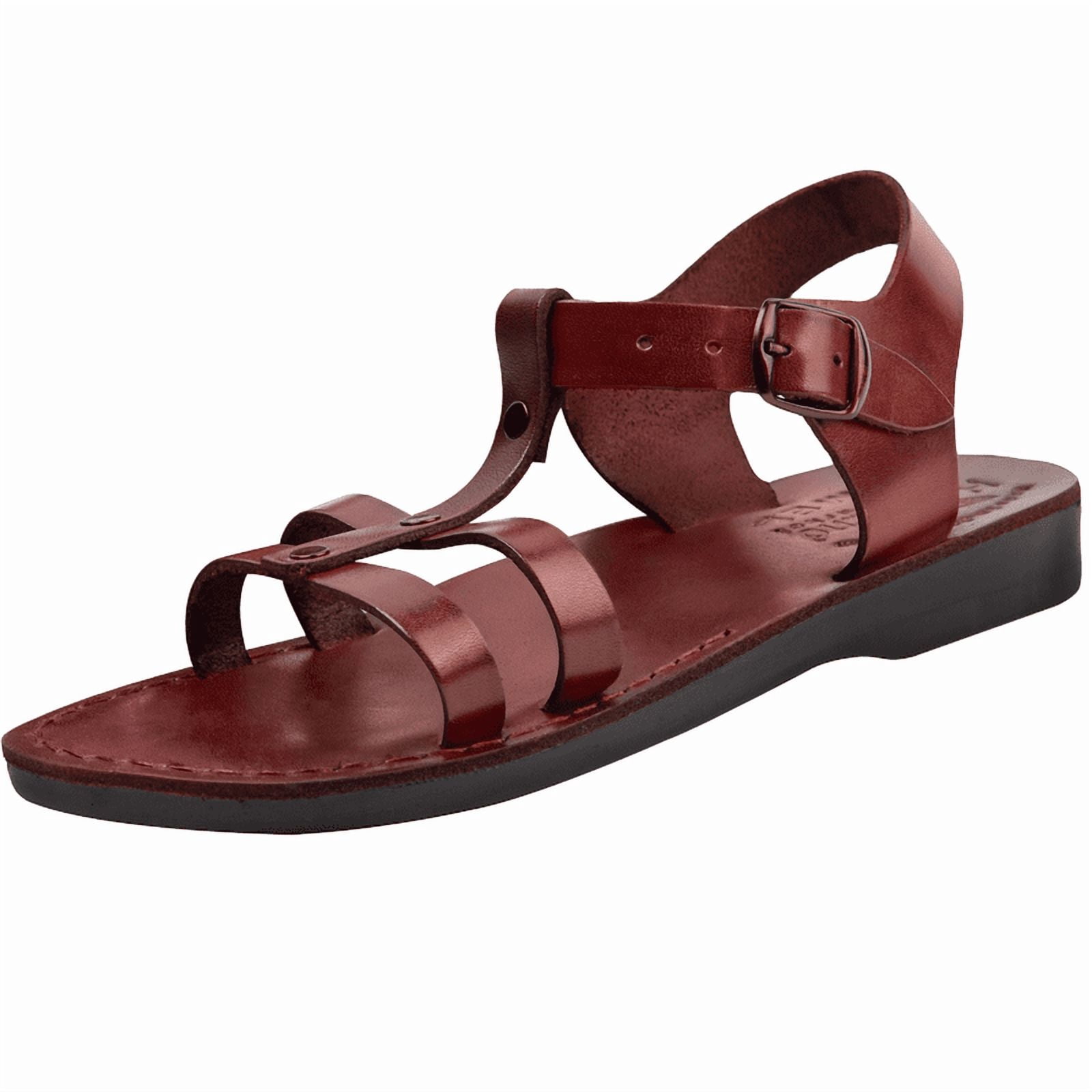 Holy Land Market Men/Women Biblical Jesus Leather Sandals/Slides From ...