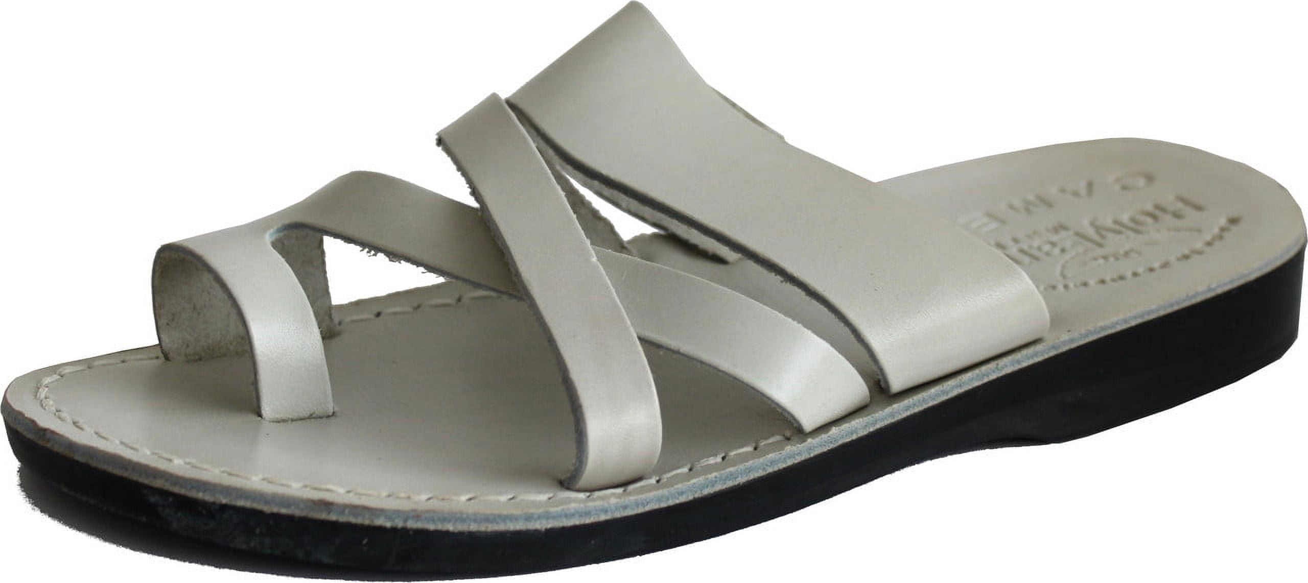 Holy Land Market Men/Women Biblical Jesus Leather Sandals/Slides From ...