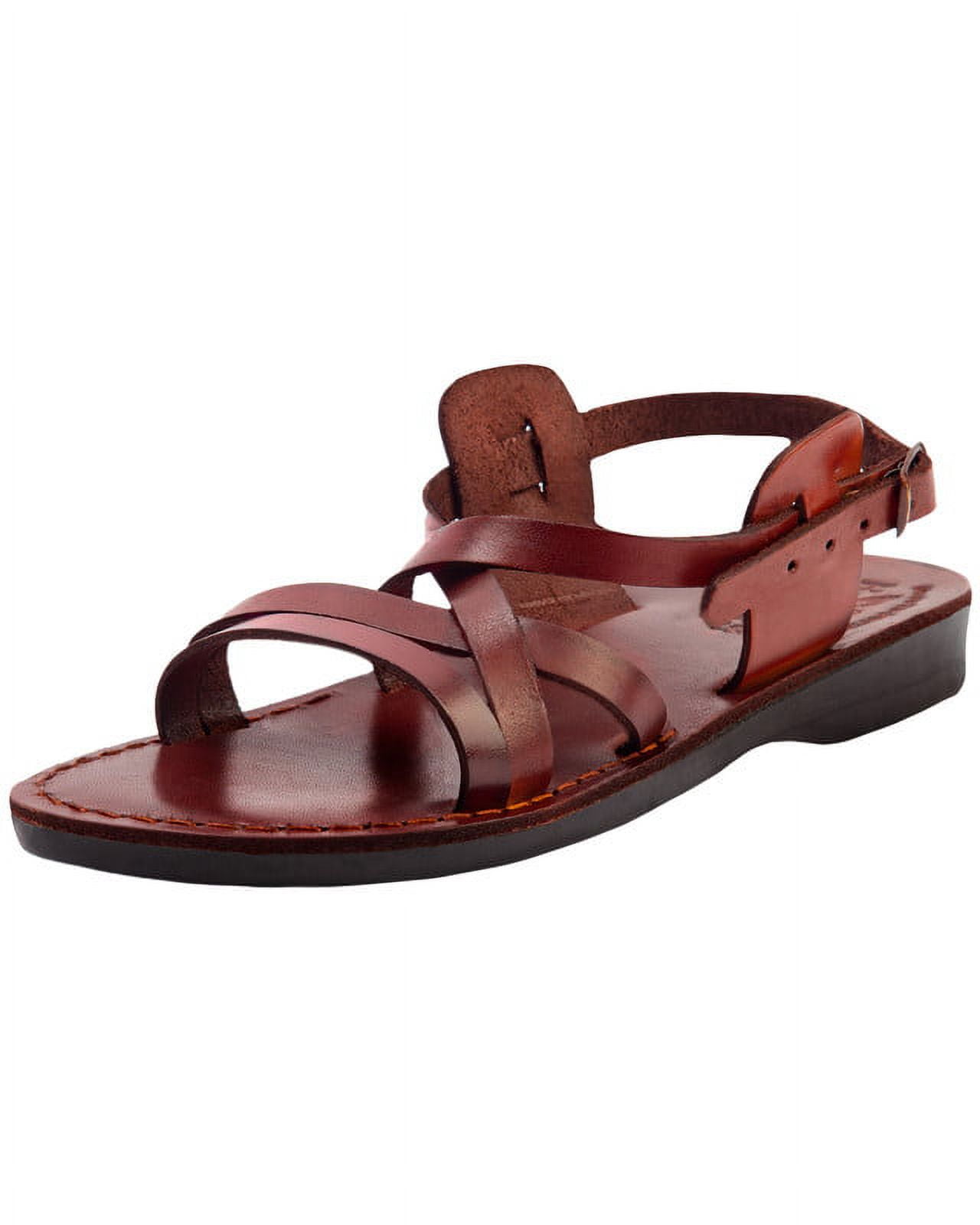 Holy Land Market Men/Women Biblical Jesus Leather Sandals/Slides From ...