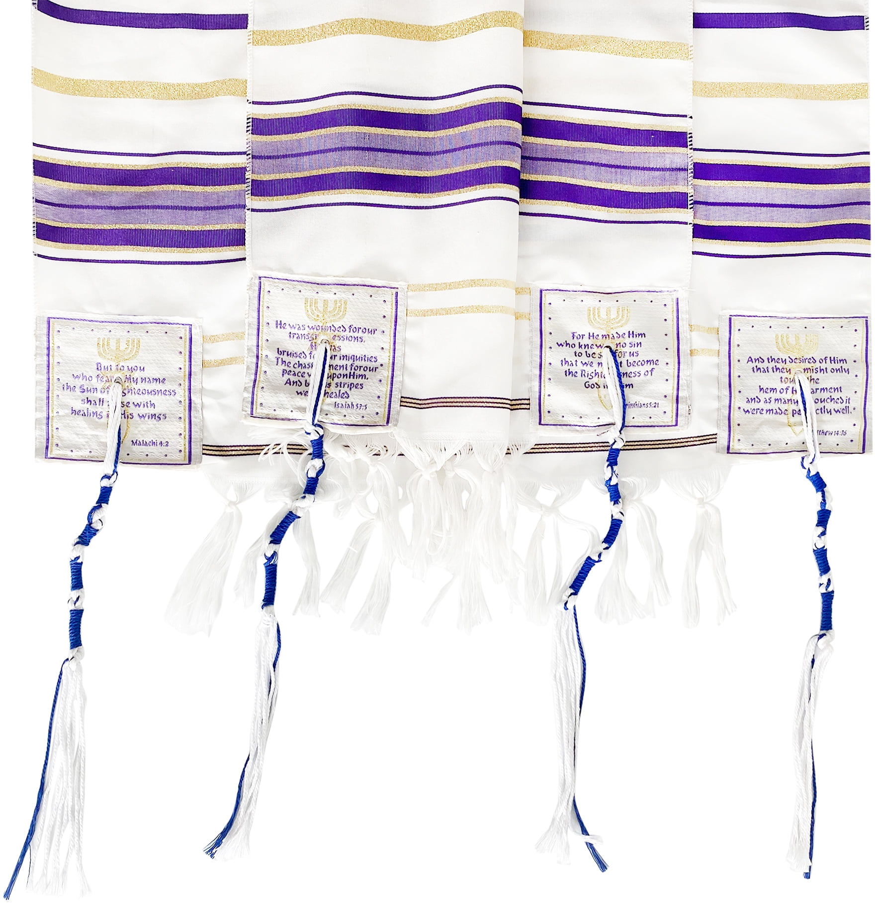 Holy Land Market Messianic Christian Shawl/Tallit - The Messiah Tallit ...