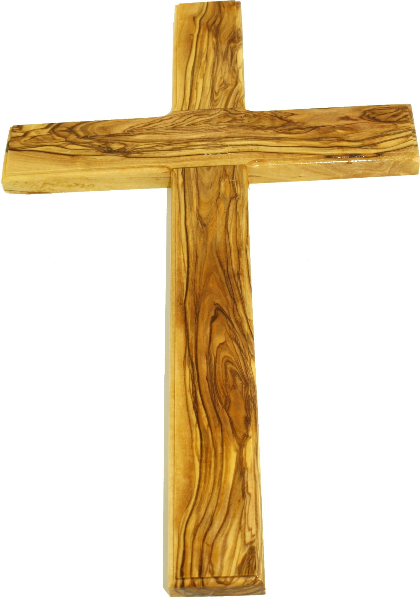 Holy Land Market Olive Wood Cross from Bethlehem with a Certificate and ...