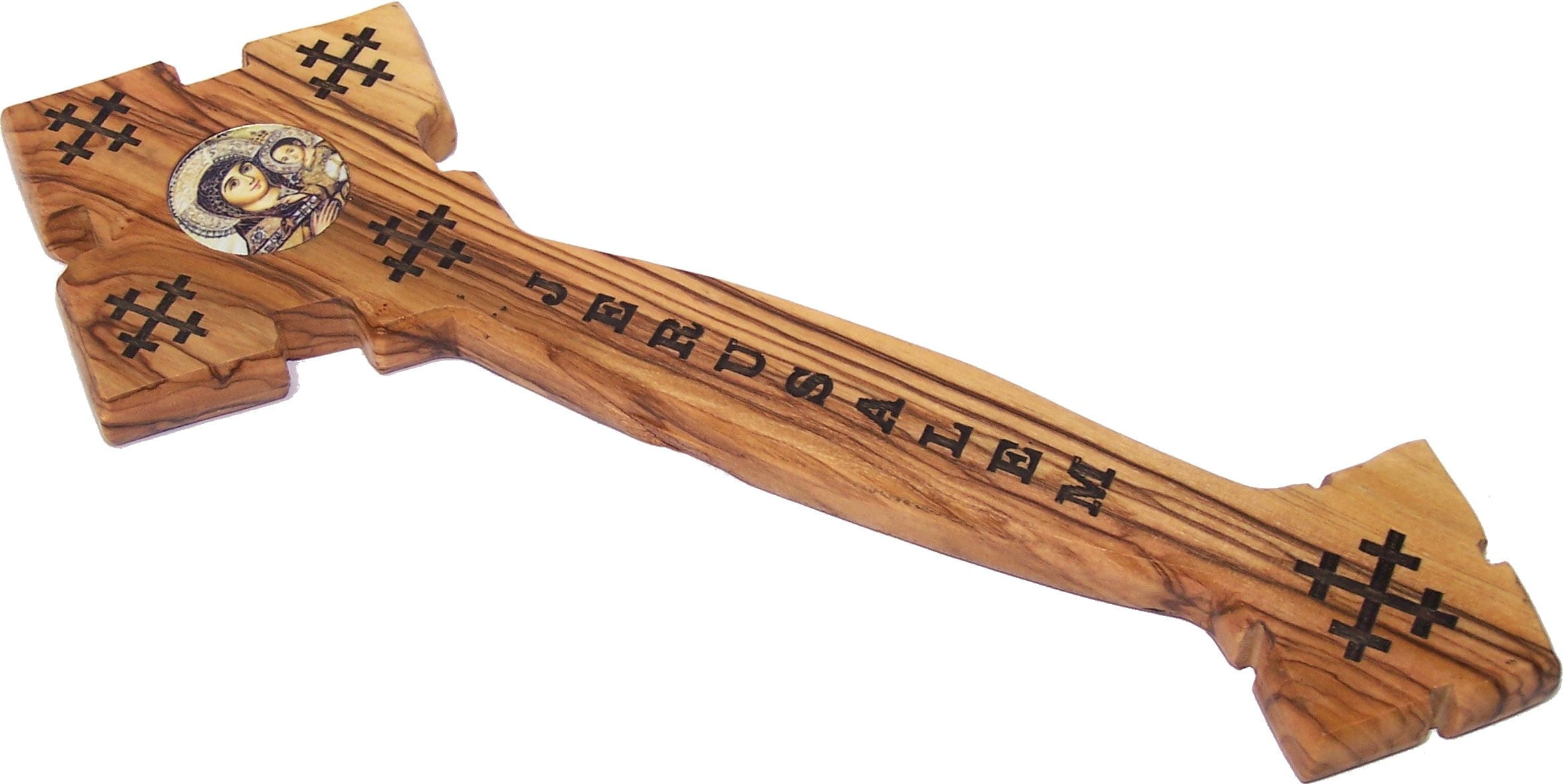 Holy Land Market Priest Hand held Blessing Cross - Hand Carved from ...