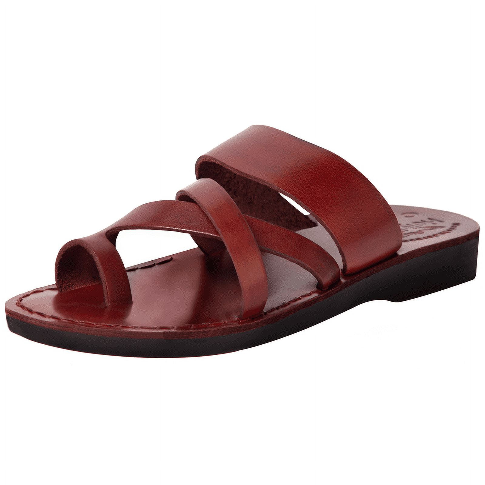 Holy Land Market Men/Women Biblical Jesus Leather Sandals/Slides From ...