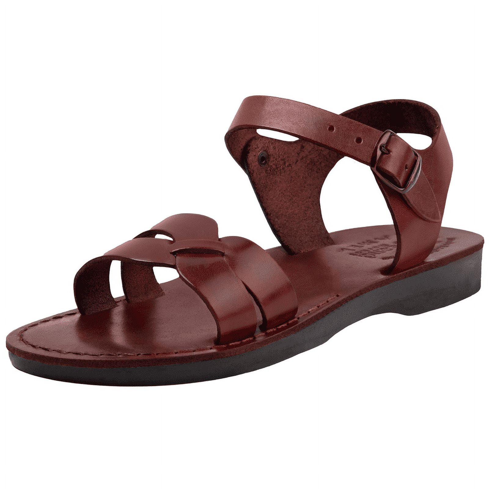 Holy Land Market Men/Women Biblical Jesus Leather Sandals/Slides From ...
