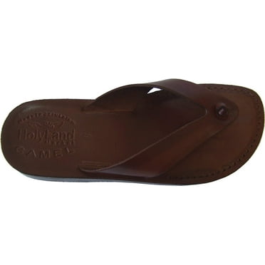 Holy Land Market Men/Women Biblical Jesus Leather Sandals/Slides From ...