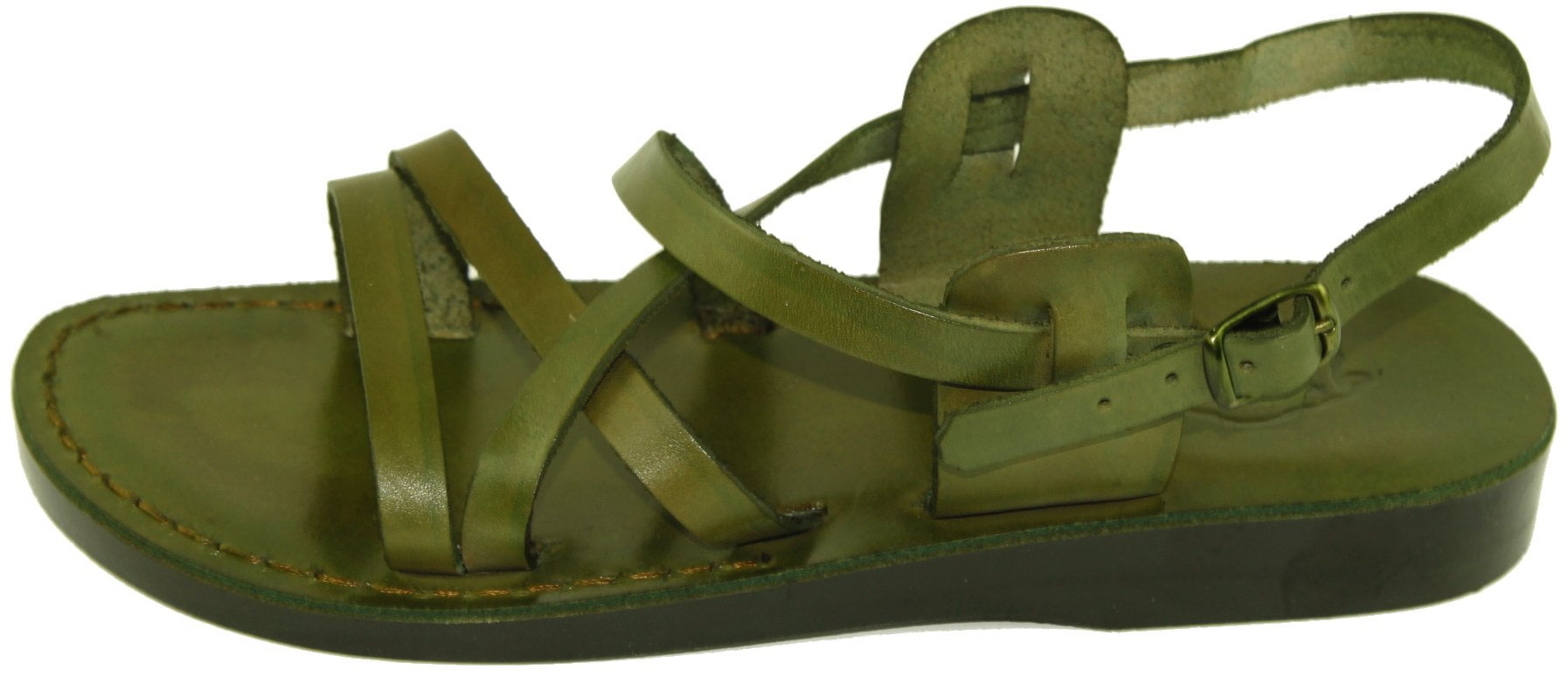 Holy Land Market Unisex Biblical Leather Sandals - Jesus - Yashua Style ...