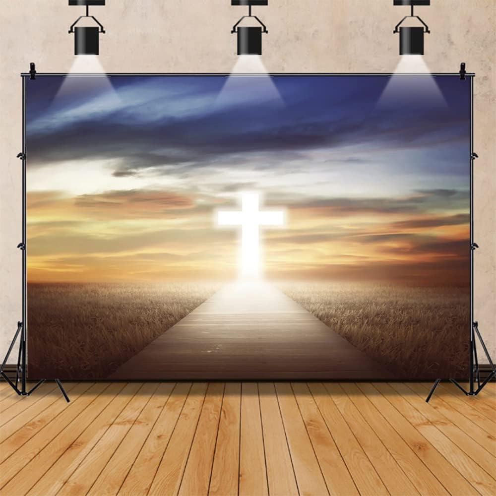 Holy Light Cross Backdrop for Photoshoot Kids Christian Portrait ...