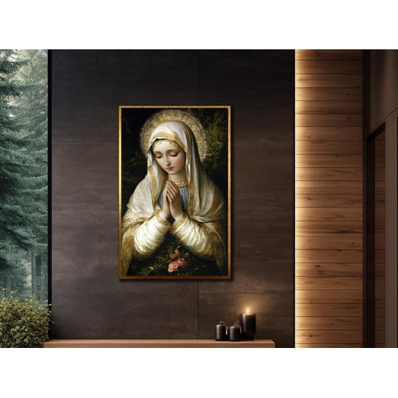 Holy Mary Canvas Print: Our Lady Of Guadalupe Catholic Wall Art, F379 ...