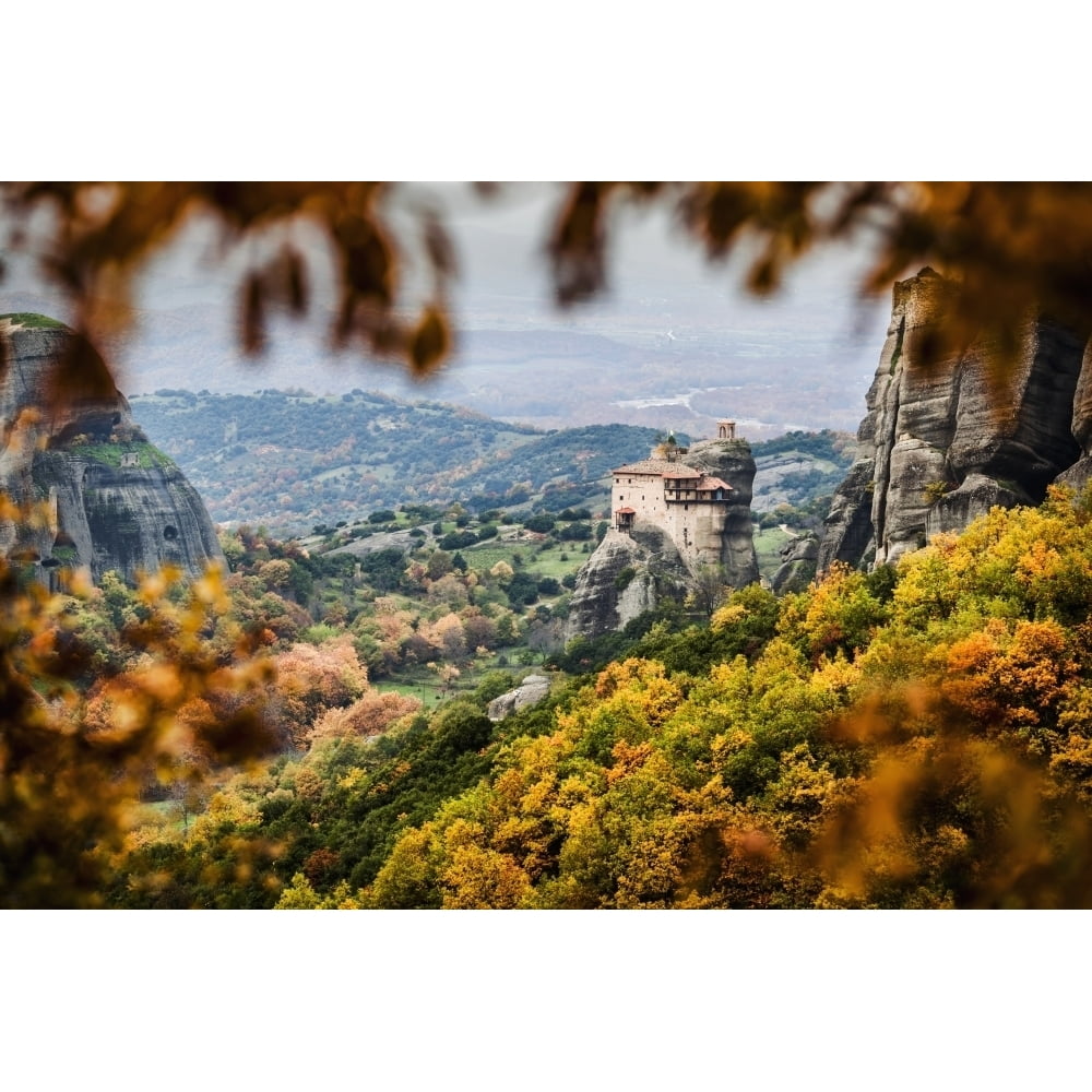 Holy Monastery of St. Nicholas Anapausas; Meteora Greece Poster Print ...