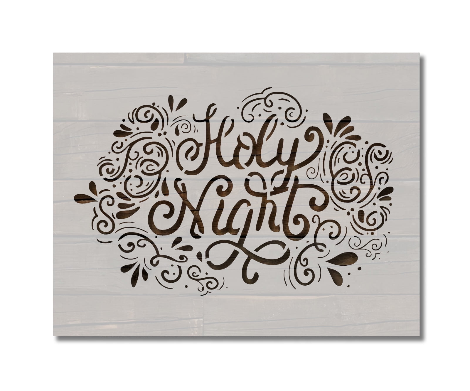 Holy Night Christmas Stencil Template Reusable 8.5 x 11 Inches for ...