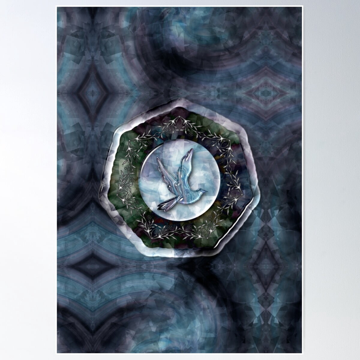 Holy Peace, Holy Spirit Dove Poster Wall Art, Modern Wall Decor For ...