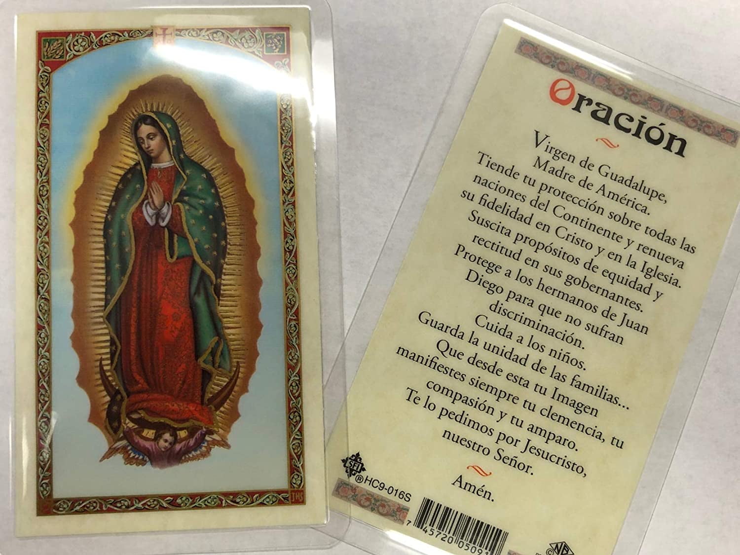 Holy Prayer Cards For the Virgen de Guadalupe (Our Lady of Guadalupe) in Spanish - Walmart.com