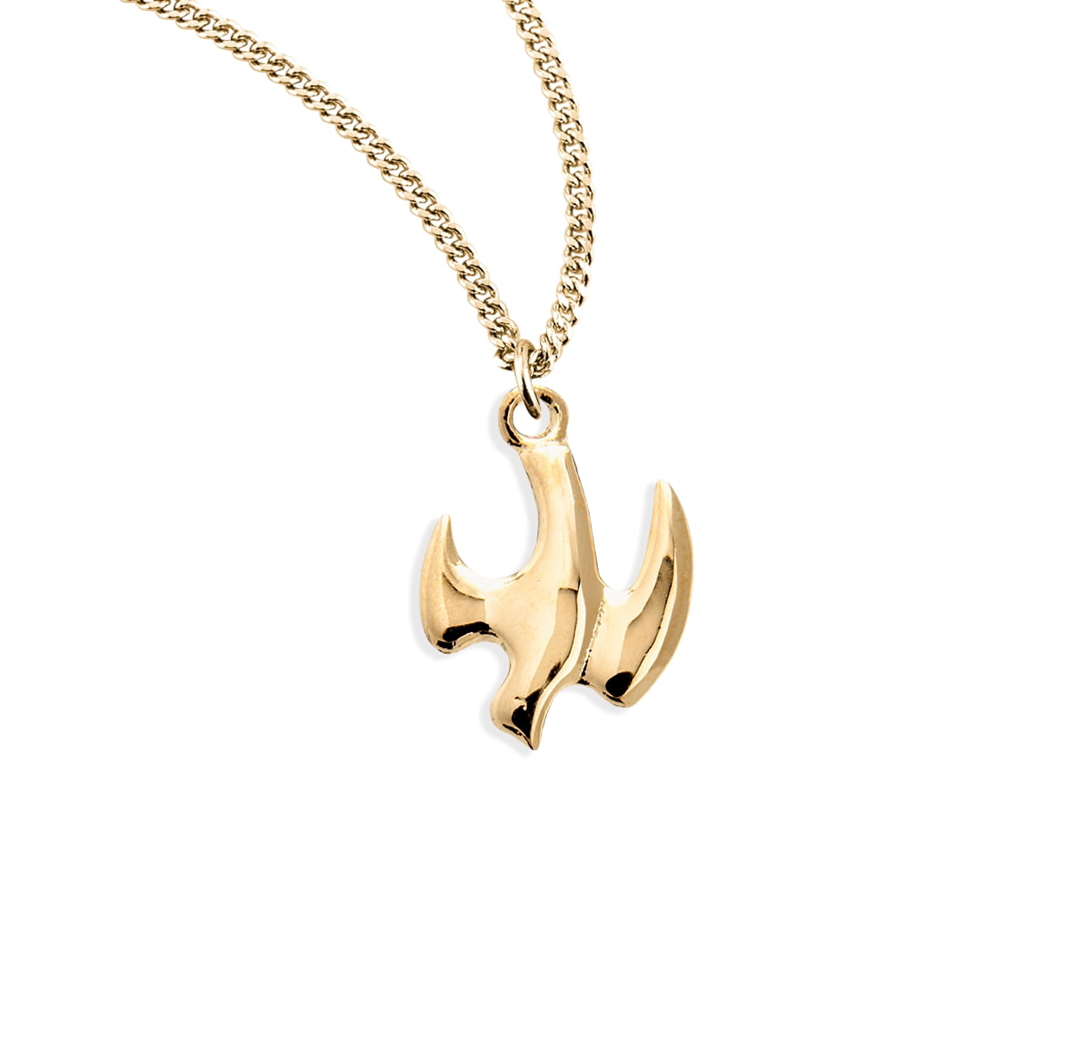 Holy Spirit High Polished Gold Over Sterling Silver Medal Pendant ...