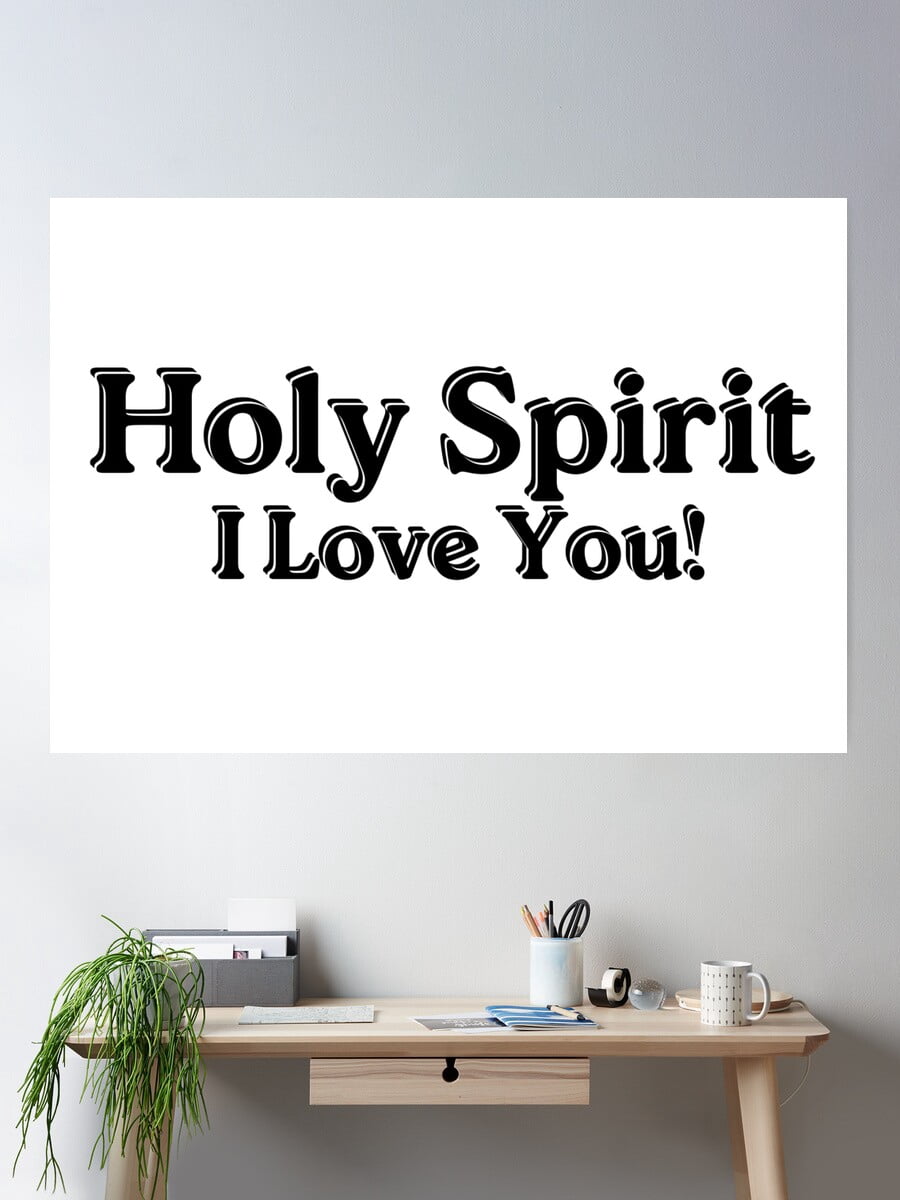 Holy Spirit Poster Wall Art, Modern Wall Decor For Living Room Bedroom ...