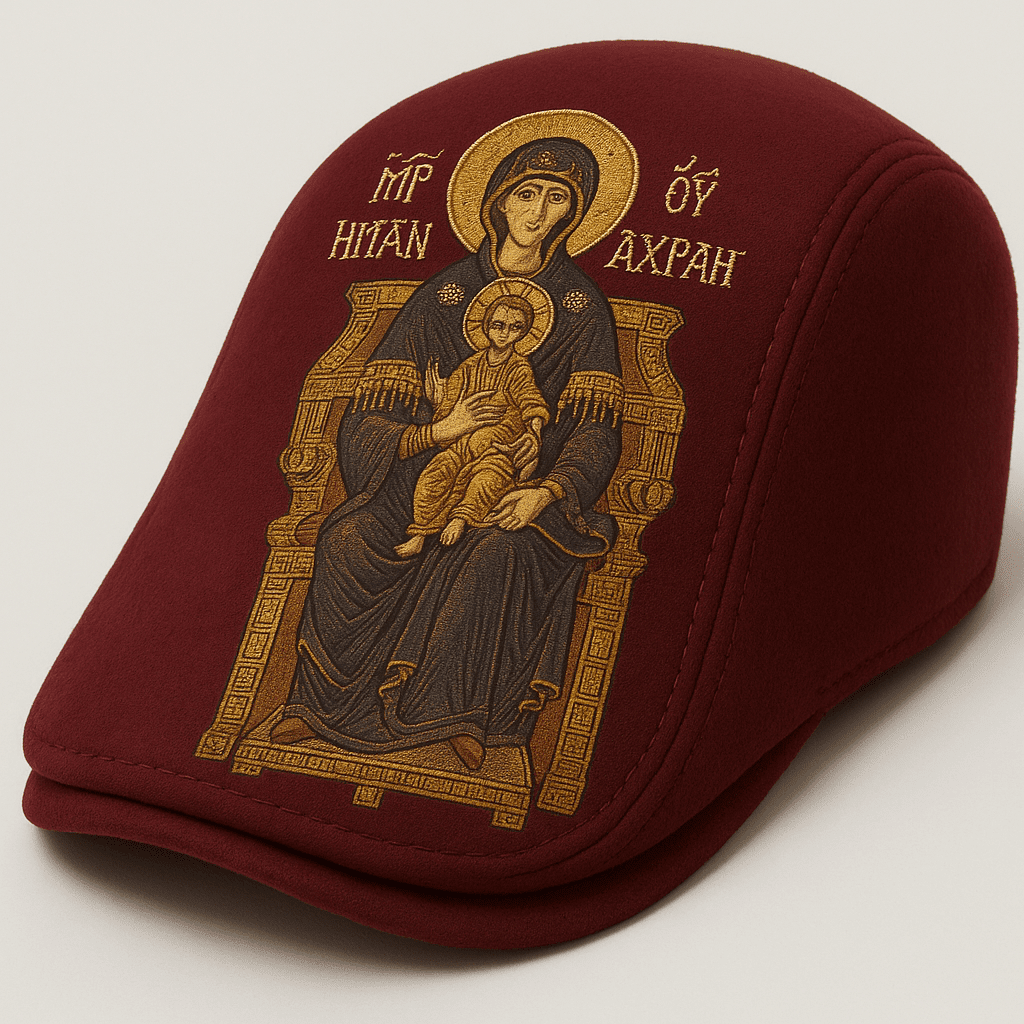 Holy Theotokos Mother and Child Byzantine Icon Baseball Cap Beautiful ...