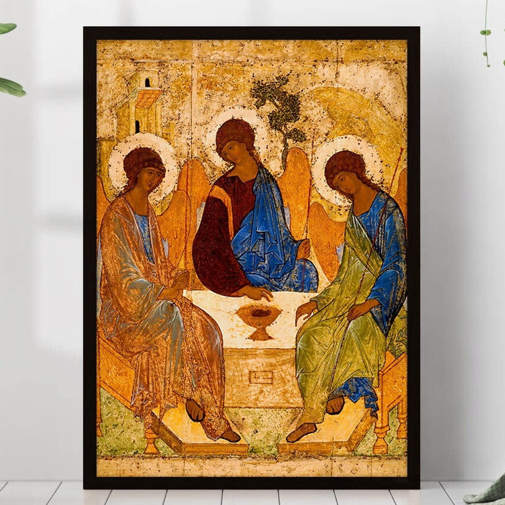 Holy Trinity Icon By Andrei Rublev Orthodox Poster Print Poster Famous ...