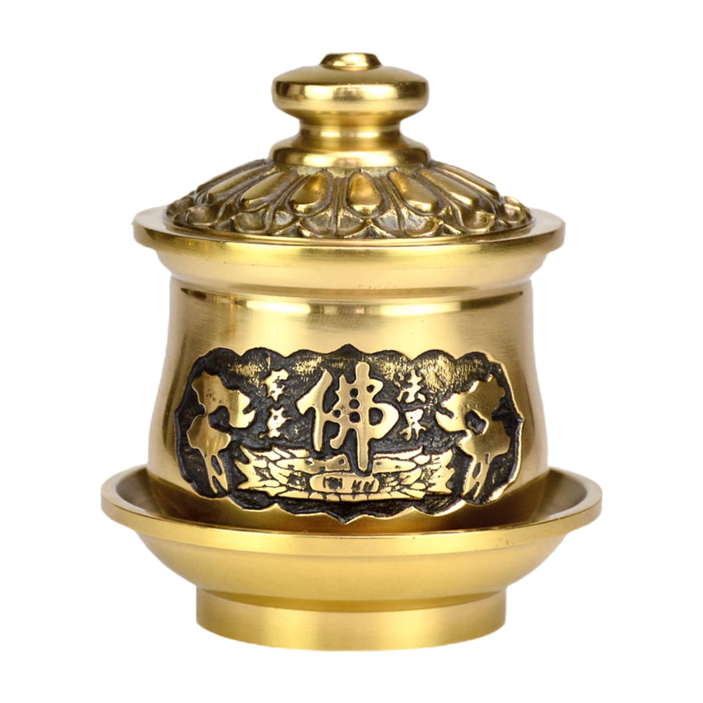 Holy Water Cup Home Decor Decorative Bowl Decoration Retro Golden ...