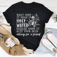 Holy Water Skull Tee Peachy Sunday T-Shirt - Walmart.com