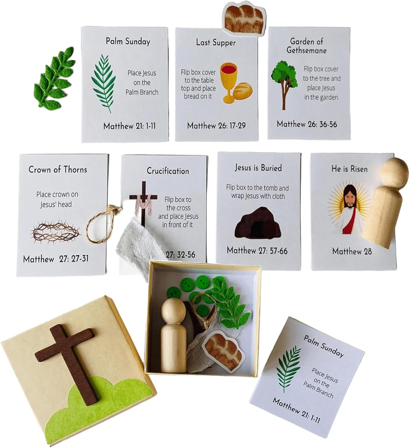 Holy Week Box, Easter Box Set, DIY Holy Week Box Resurrection Game ...