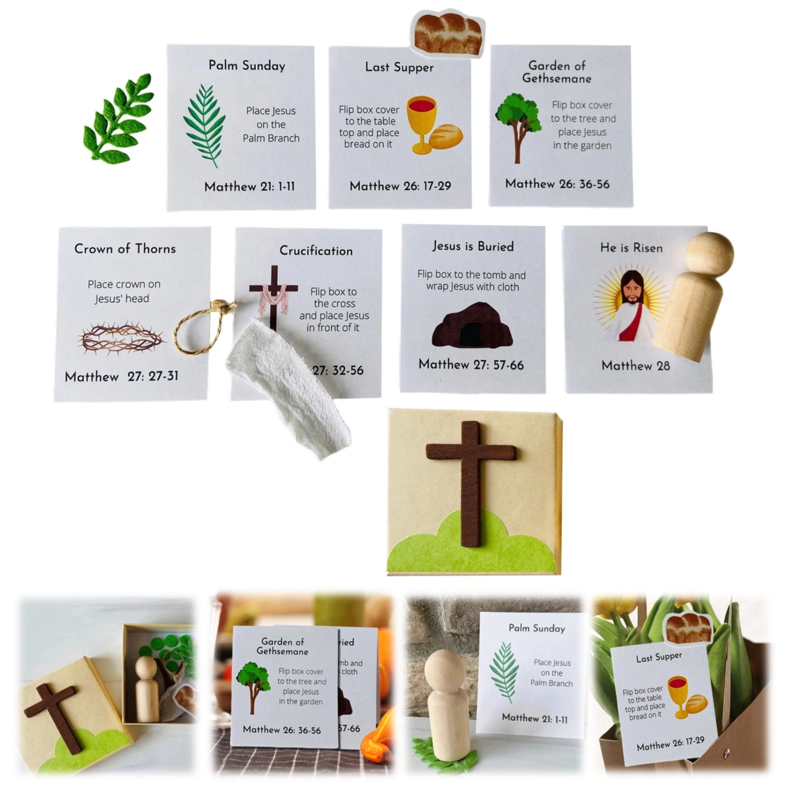 Holy Week Box | Easter Box Set, DIY Holy Week Box Resurrection Game ...