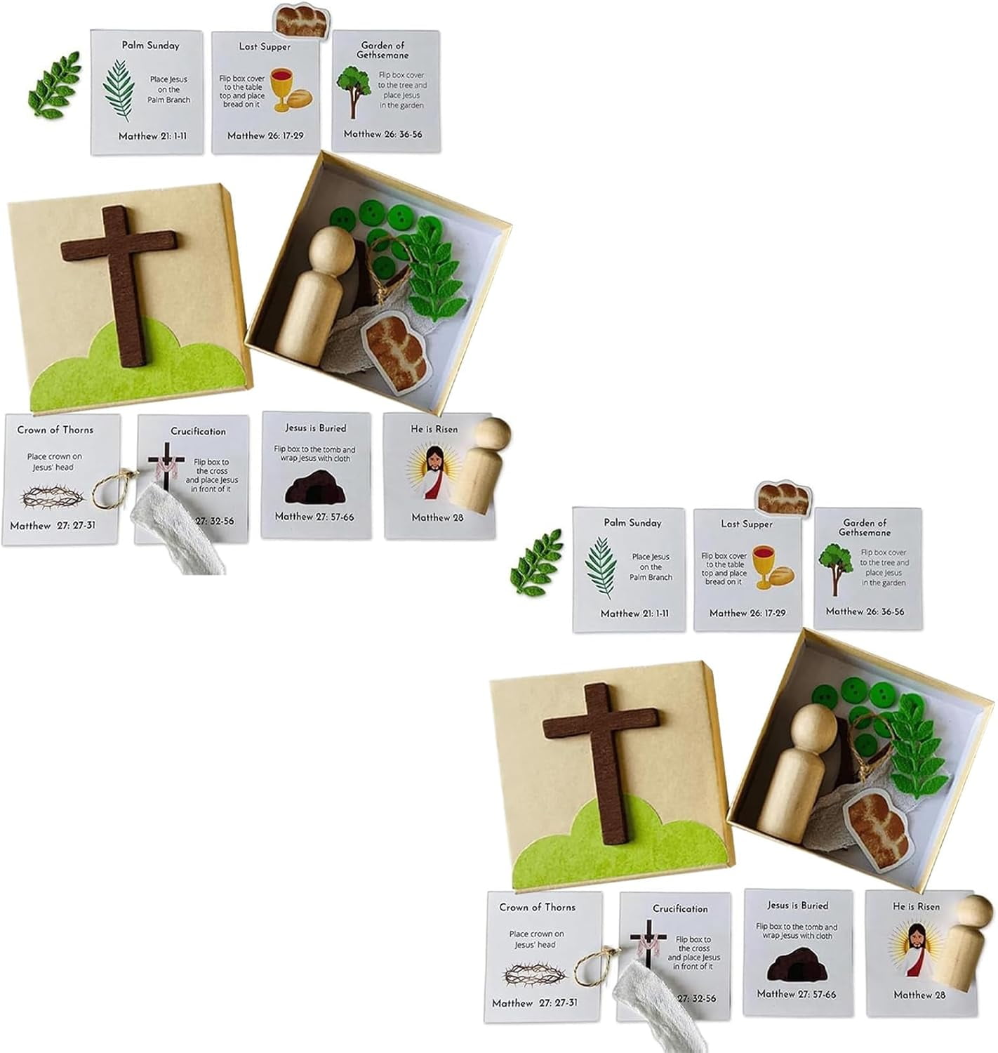Holy Week Box | Easter Box Set, Family Easter Gift, Wooden Easter Decor ...
