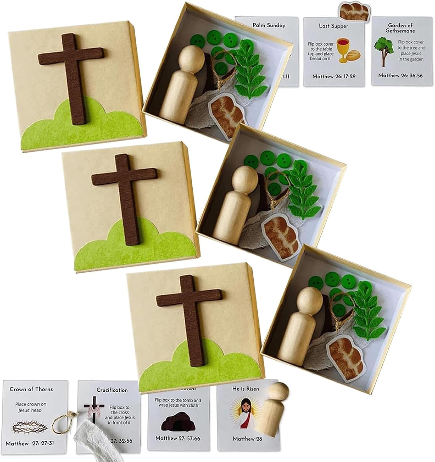Holy Week Box | Easter Box Set, Family Easter Gift, Wooden Easter Decor ...