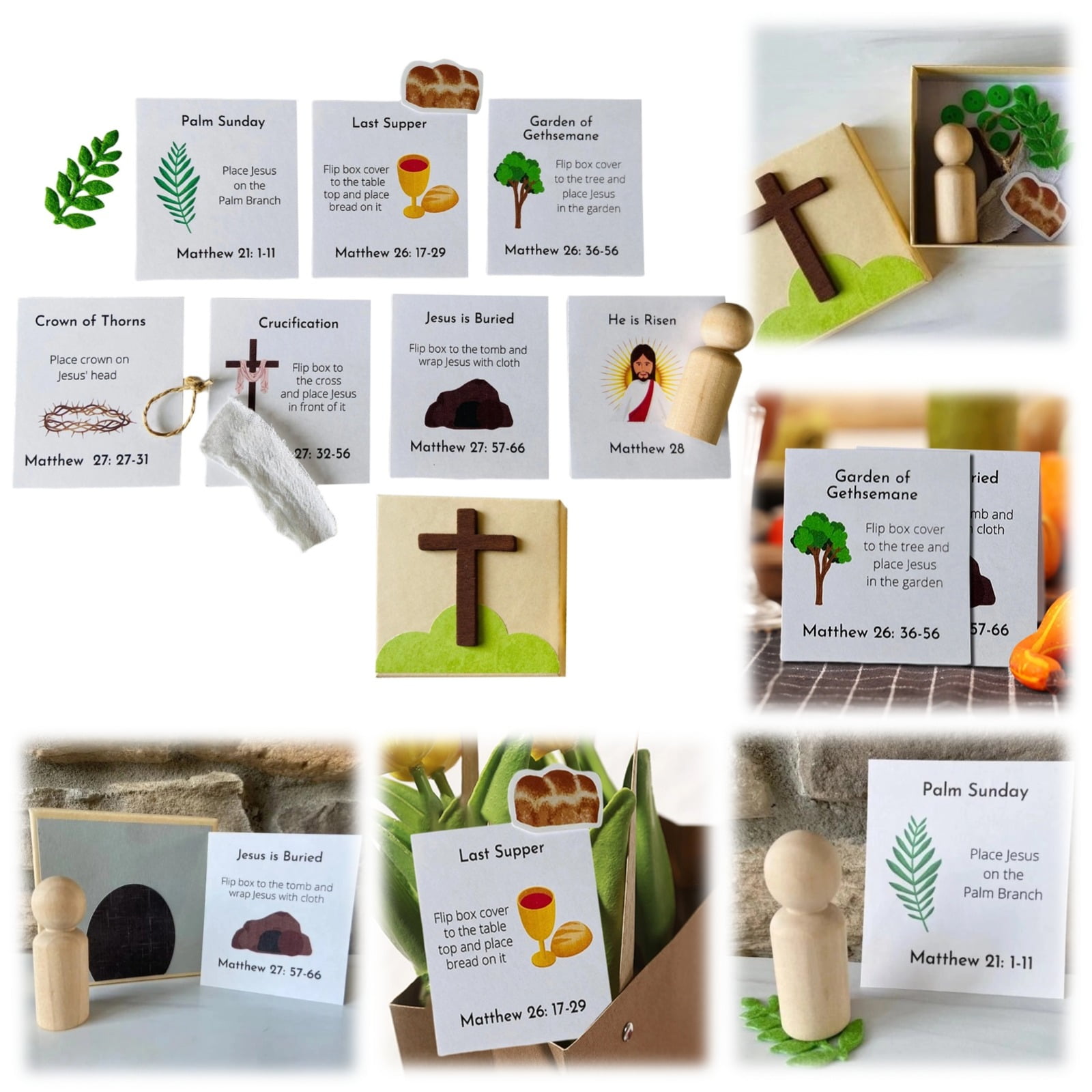 Holy Week Box | Easter Box Set, Holy Week Box with 7 Cards, Family ...