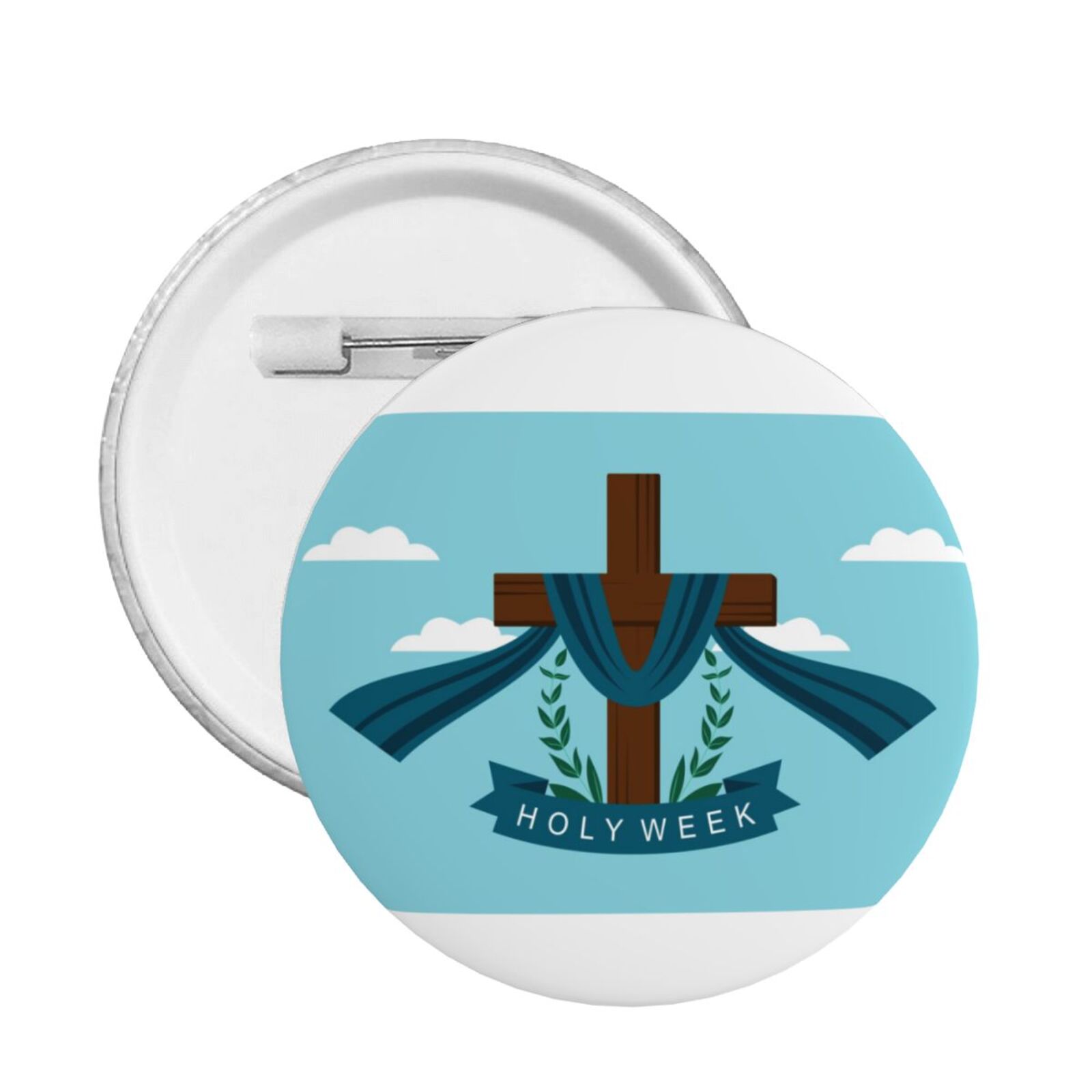 Holy Week Circular Button Fashion Badge Decoration Backpack Clothing ...