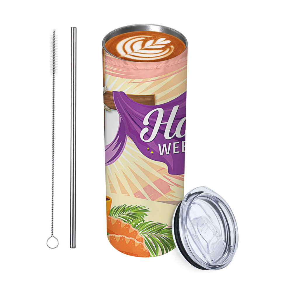 Holy Week Easter Cross Christian 20oz Coffee Mug Cup,Stainless Steel ...