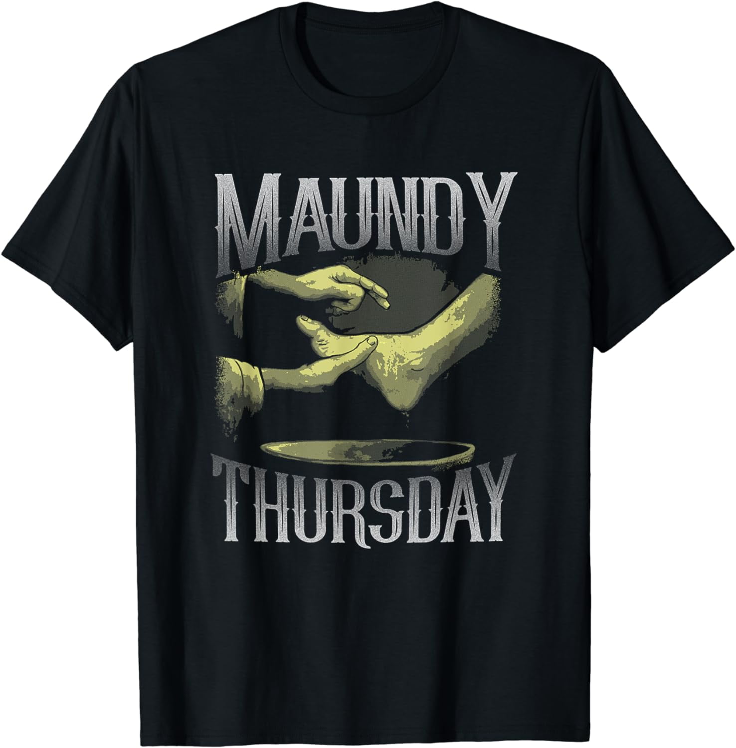 Holy Week Tees: Maundy Thursday Foot Washing T-Shirt - Walmart.com