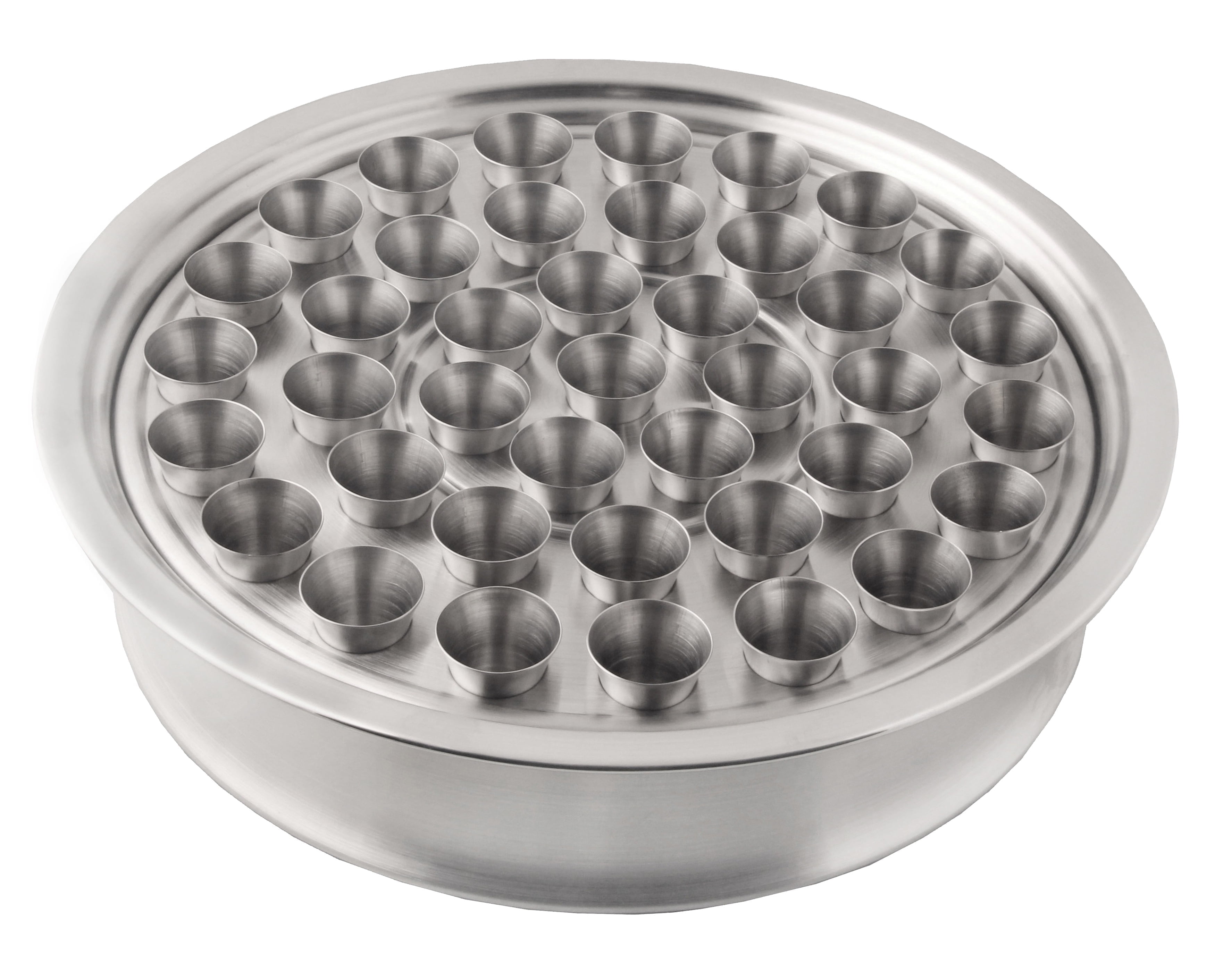 Mayur Exports Stainless Steel Communion Tray, 40 Cups, Matte Finish ...
