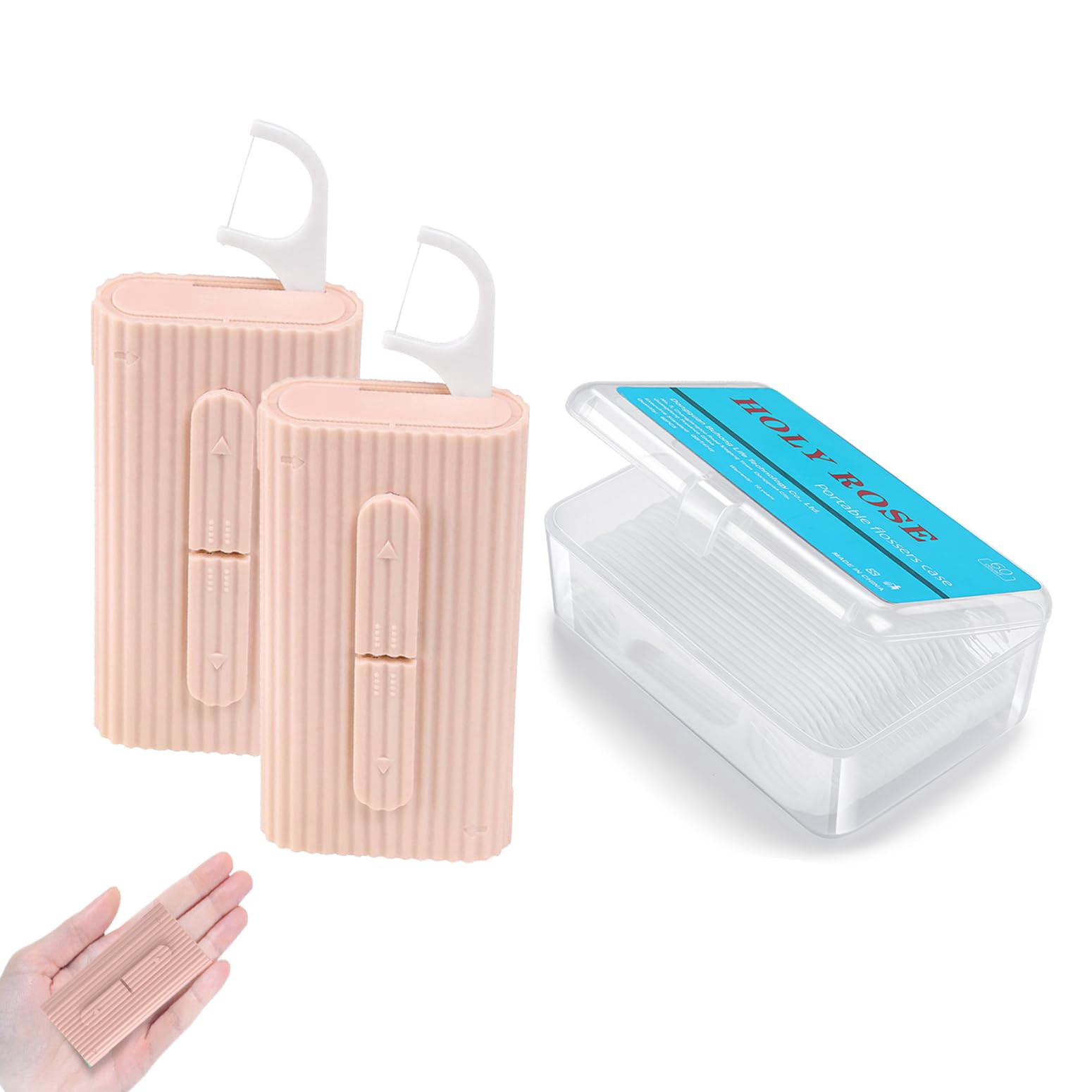 Holy rose Dental AIF9 Floss Dispenser 2 Floss Picks Case with Adult ...