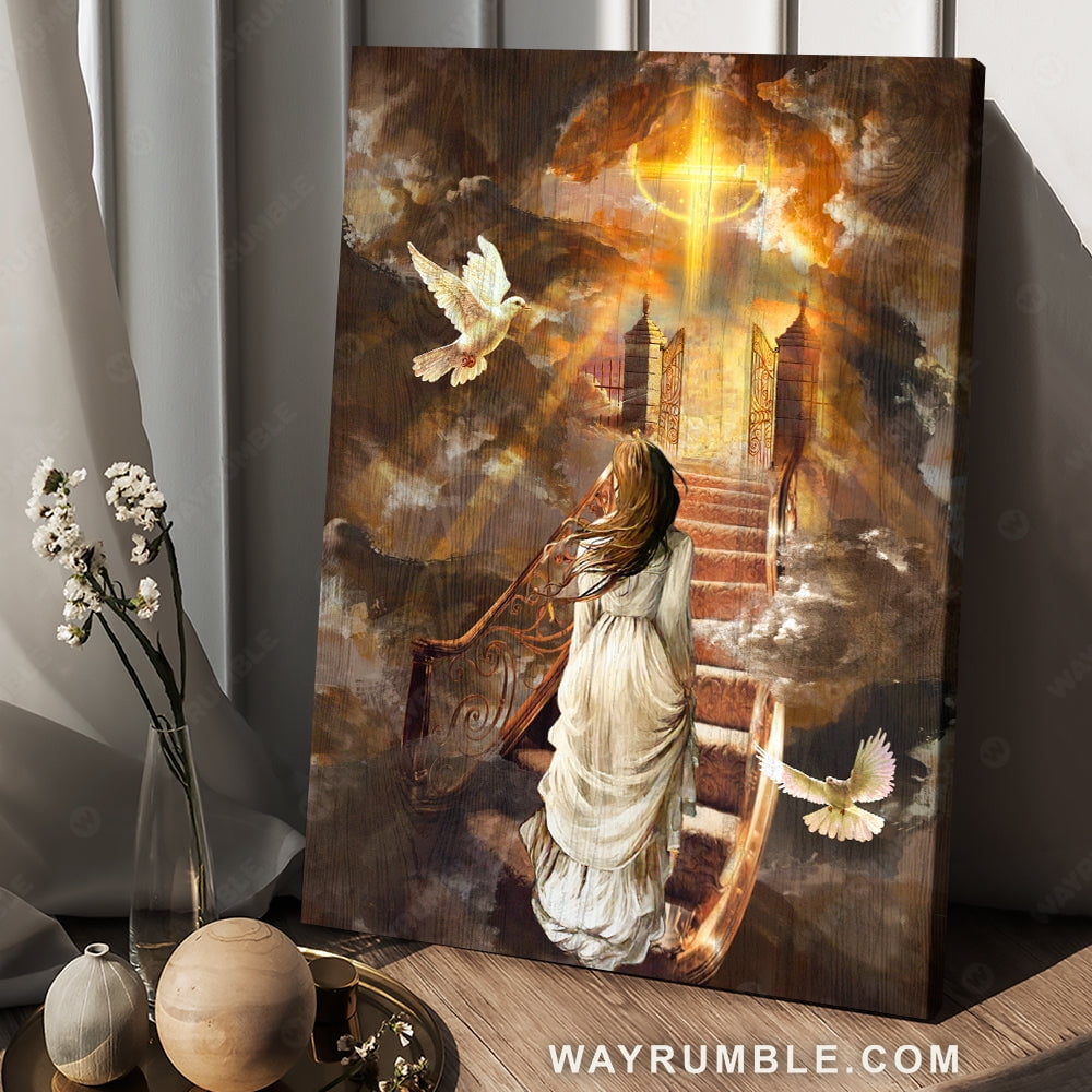 Holy spirit dove, Path to heaven, Beautiful heaven, Inspirational art ...