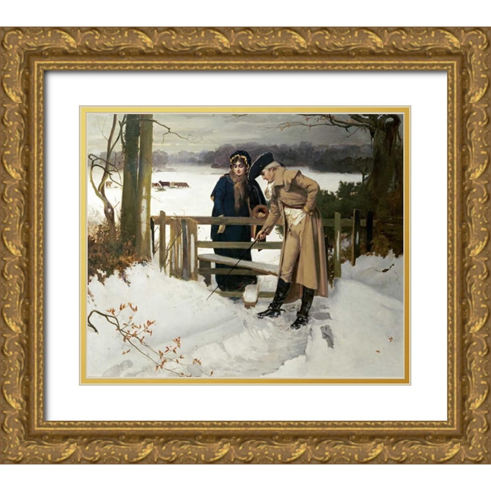 Holyoake, William 14x12 Gold Ornate Wood Framed with Double Matting ...