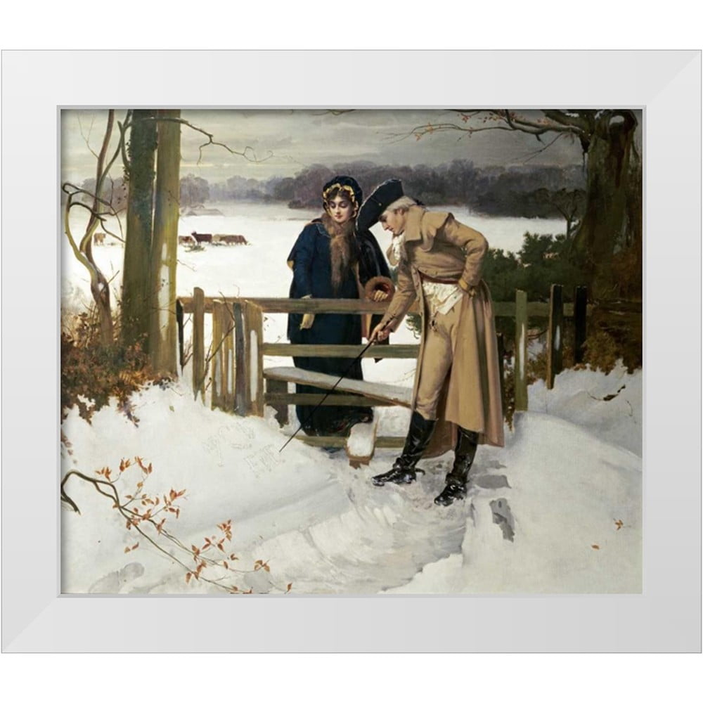 Holyoake, William 30x26 White Modern Wood Framed Museum Art Print ...