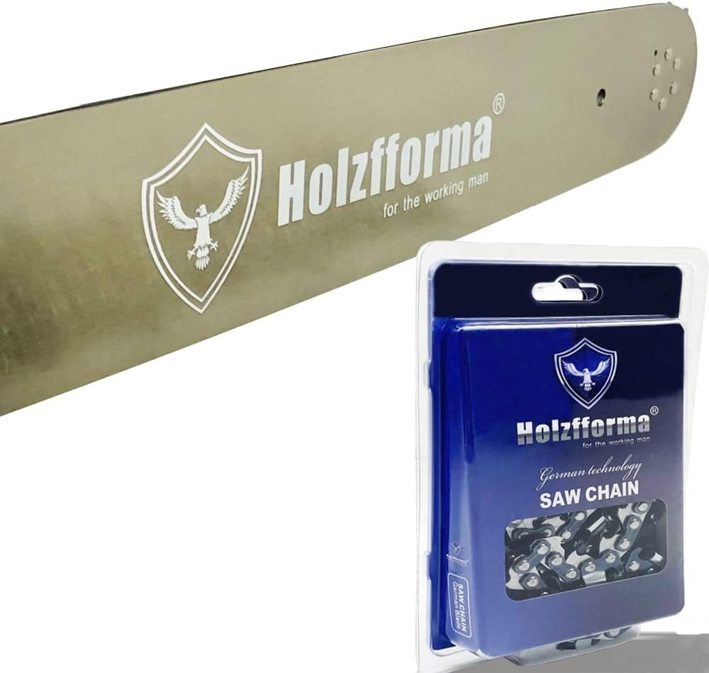 Holzfforma 20 Inch Guide Bar Semi Chisel Ripping Saw Chain .3/8 .050 72 ...