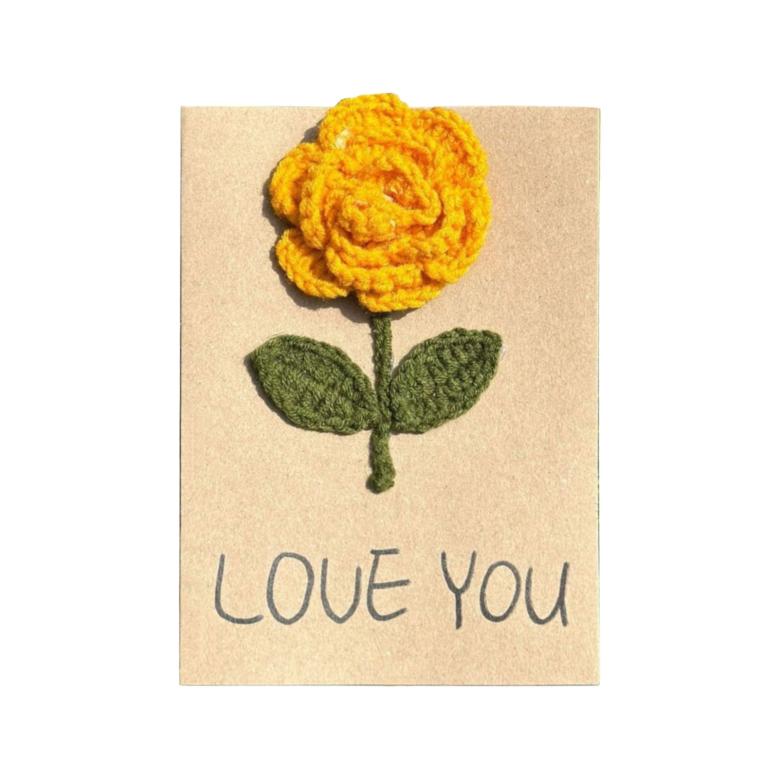 Holzkary Creative Crochet Greeting Card 2025 New Handmade Cute Knitting ...