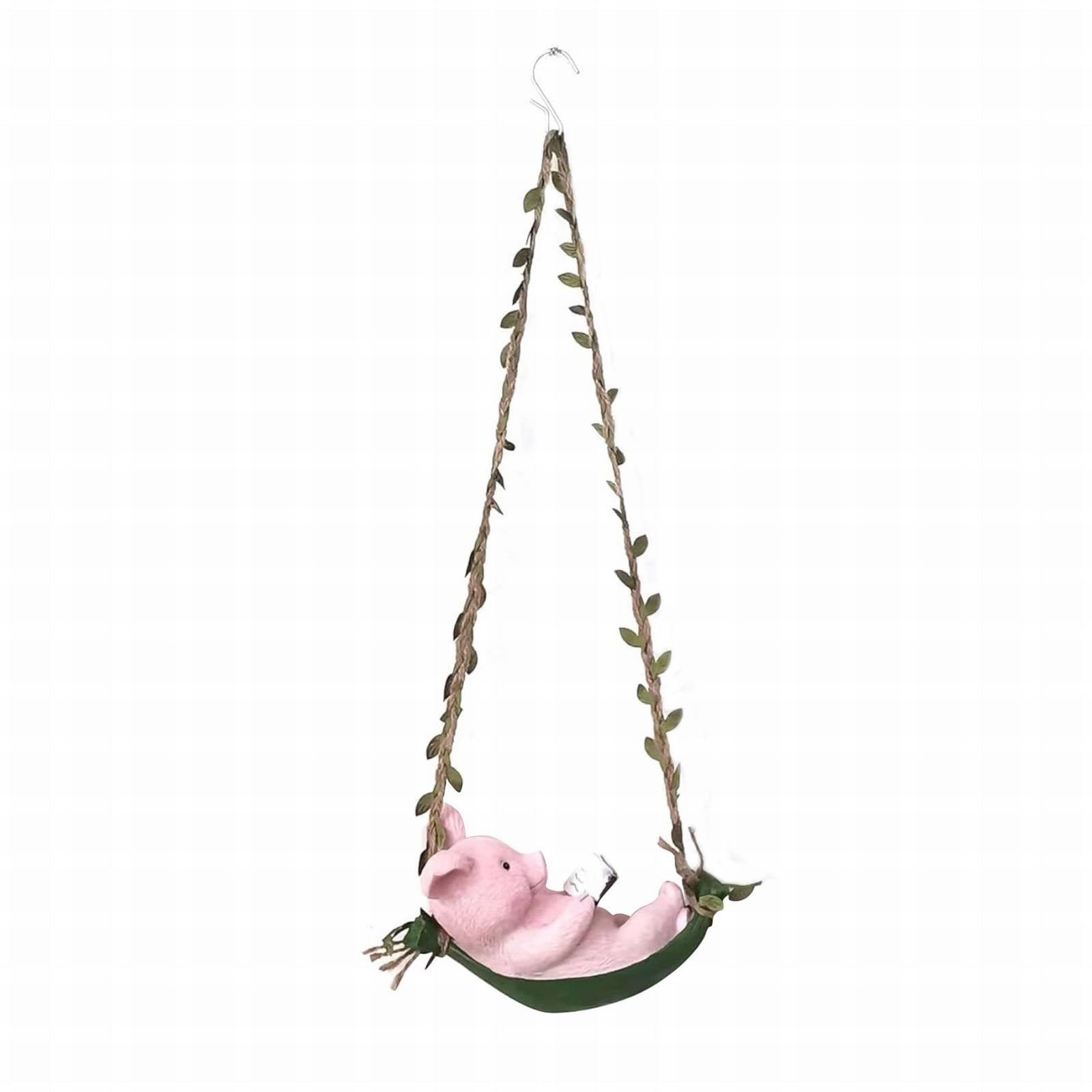 Holzkary Cute Hanging Pig Garden Decor Resin Pig Decorations Suitable ...