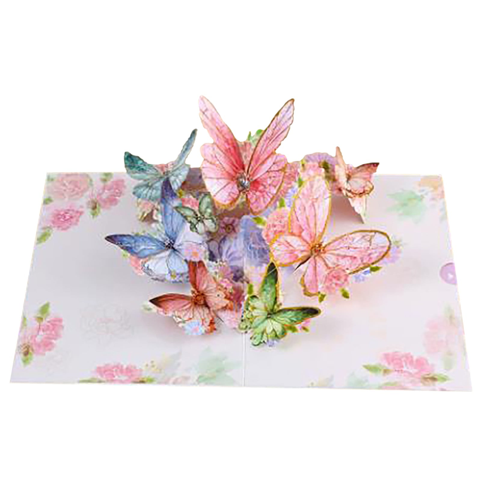 Holzkary Mother's Day 3D Butterfly & Up Greeting Card 3D Butterfly Card ...