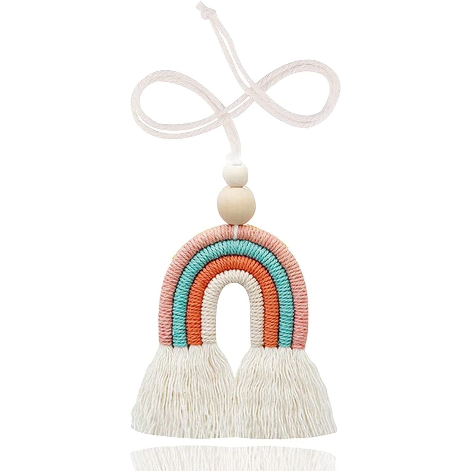 Holzlrgus 1 Pc Macrame Rainbow Handmade Car Charm Colorful Essential ...