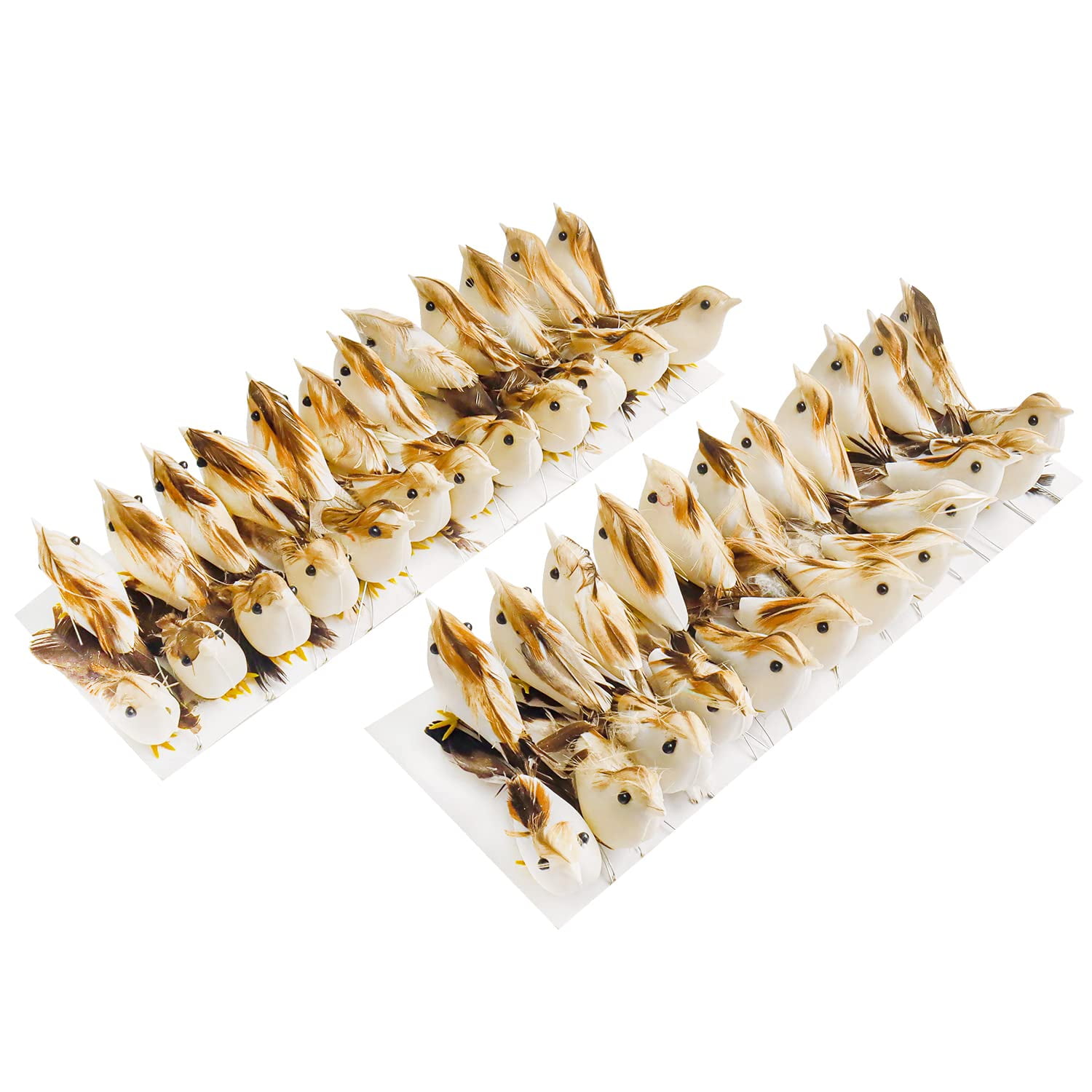 Holzlrgus 12 Pcs Artificial Simulation Birds Feather Mini Bird ...