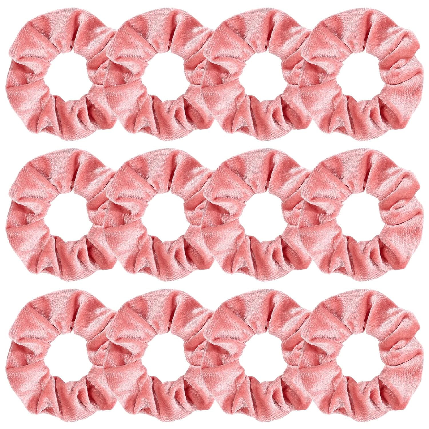 Holzlrgus 12 Pieces Hair Scrunchies Velvet Elastics Scrunchy Bobbles ...