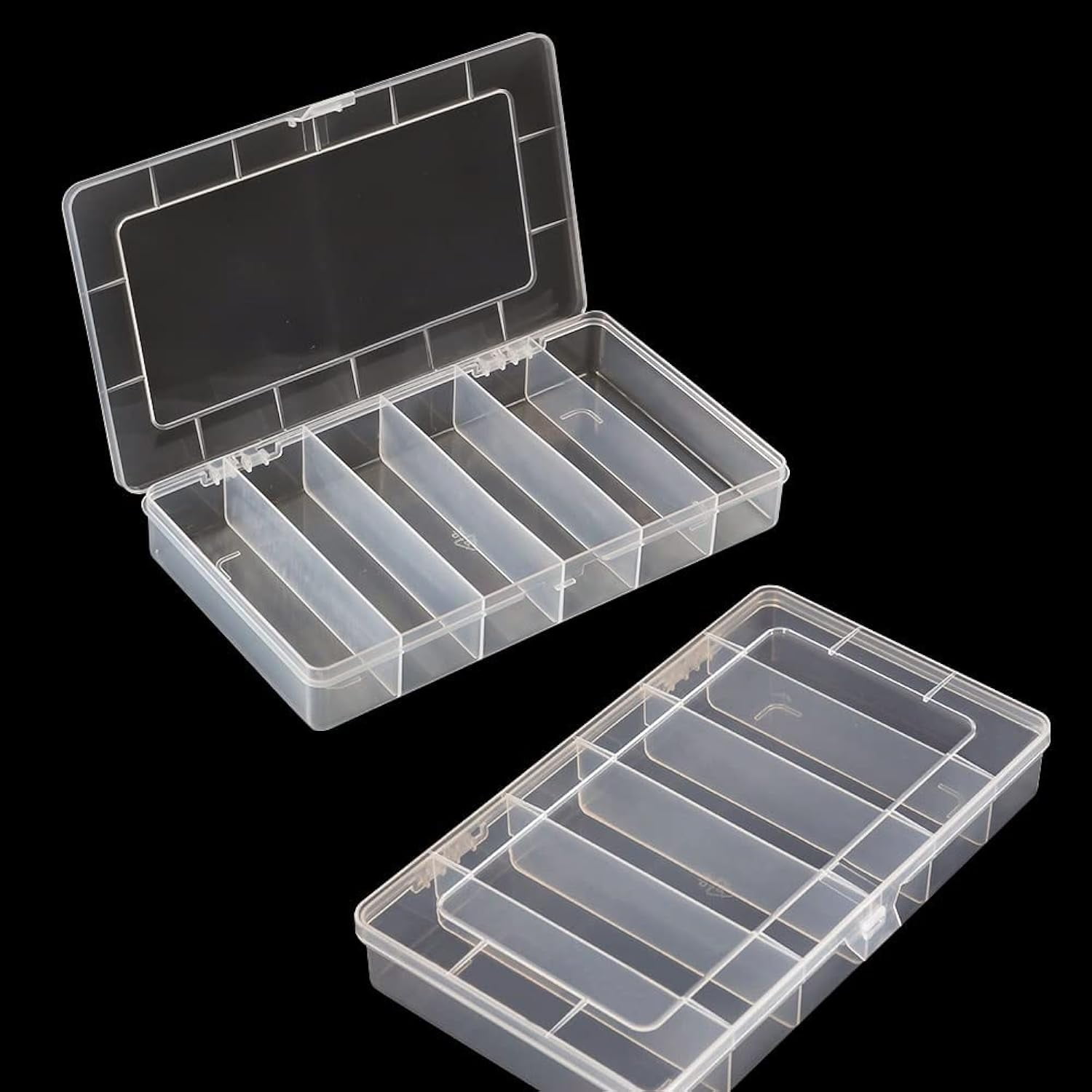 Holzlrgus 2 Pack 6 Grids Tackle Box Organizer Mascara Brushes Container ...