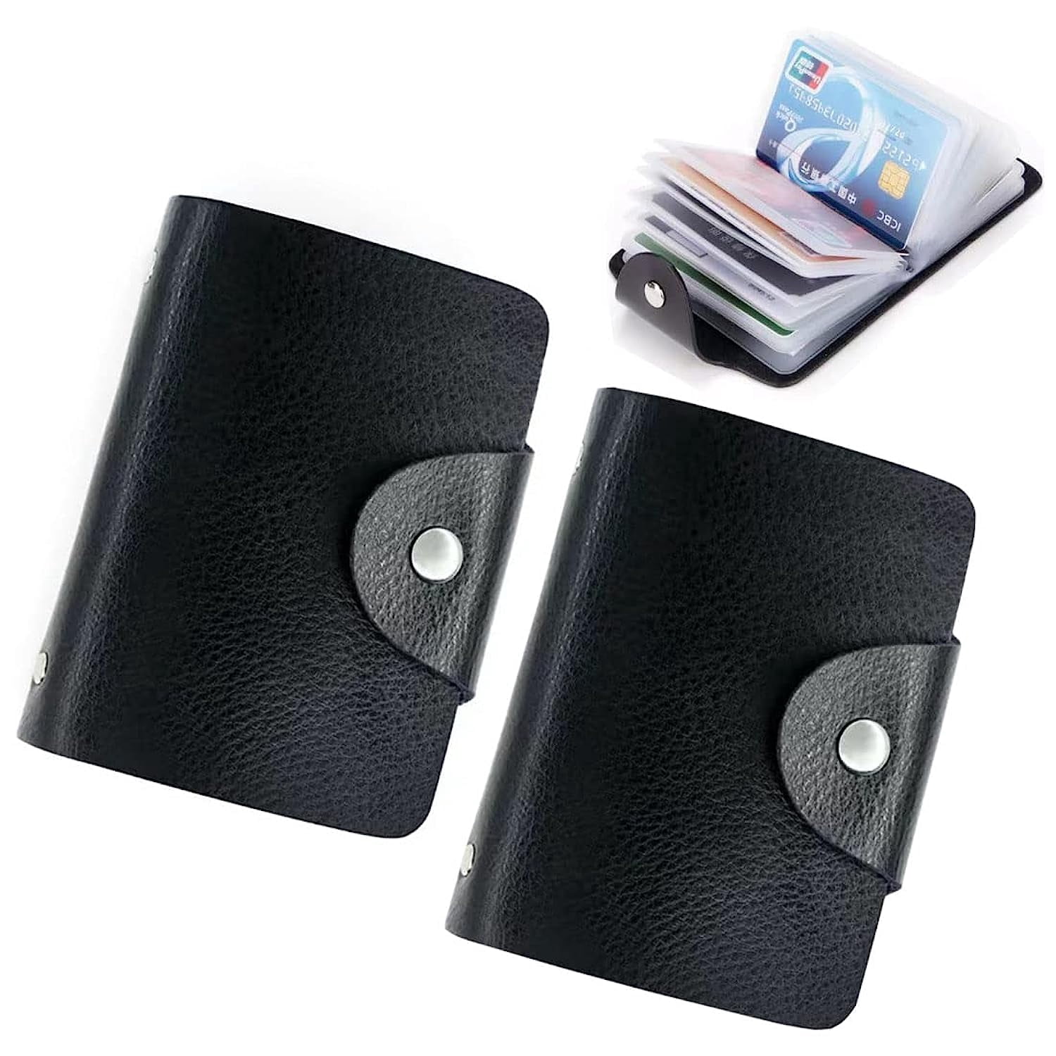 Holzlrgus 2 Pack Credit Card Holder Organizer Bag, Women's Card Cases ...